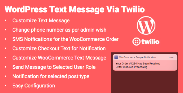 Download Wordpress Twilio Sms Integration Free Nulled